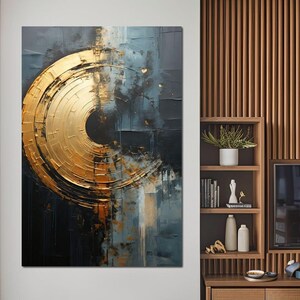 Abyssal Echoes in Gold - Tanni Cylon Canvas Art | Modern Wall Decor ...