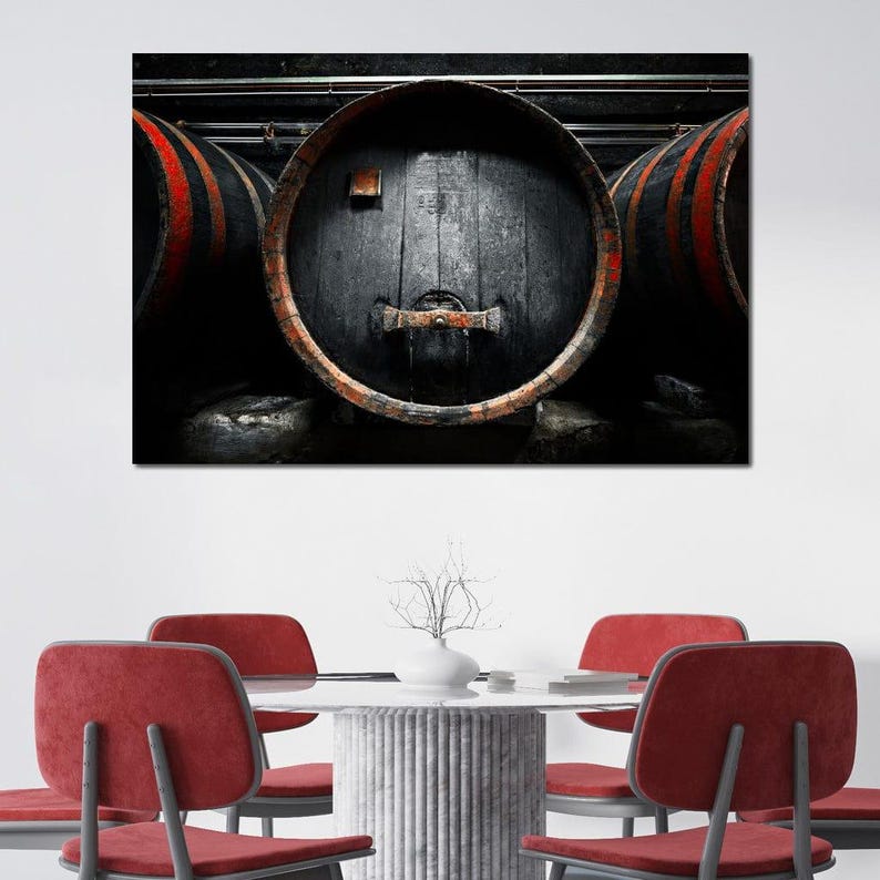Traditional Wood Barrel: Home Decor | Rustic Decor | Vintage Wall Art ...