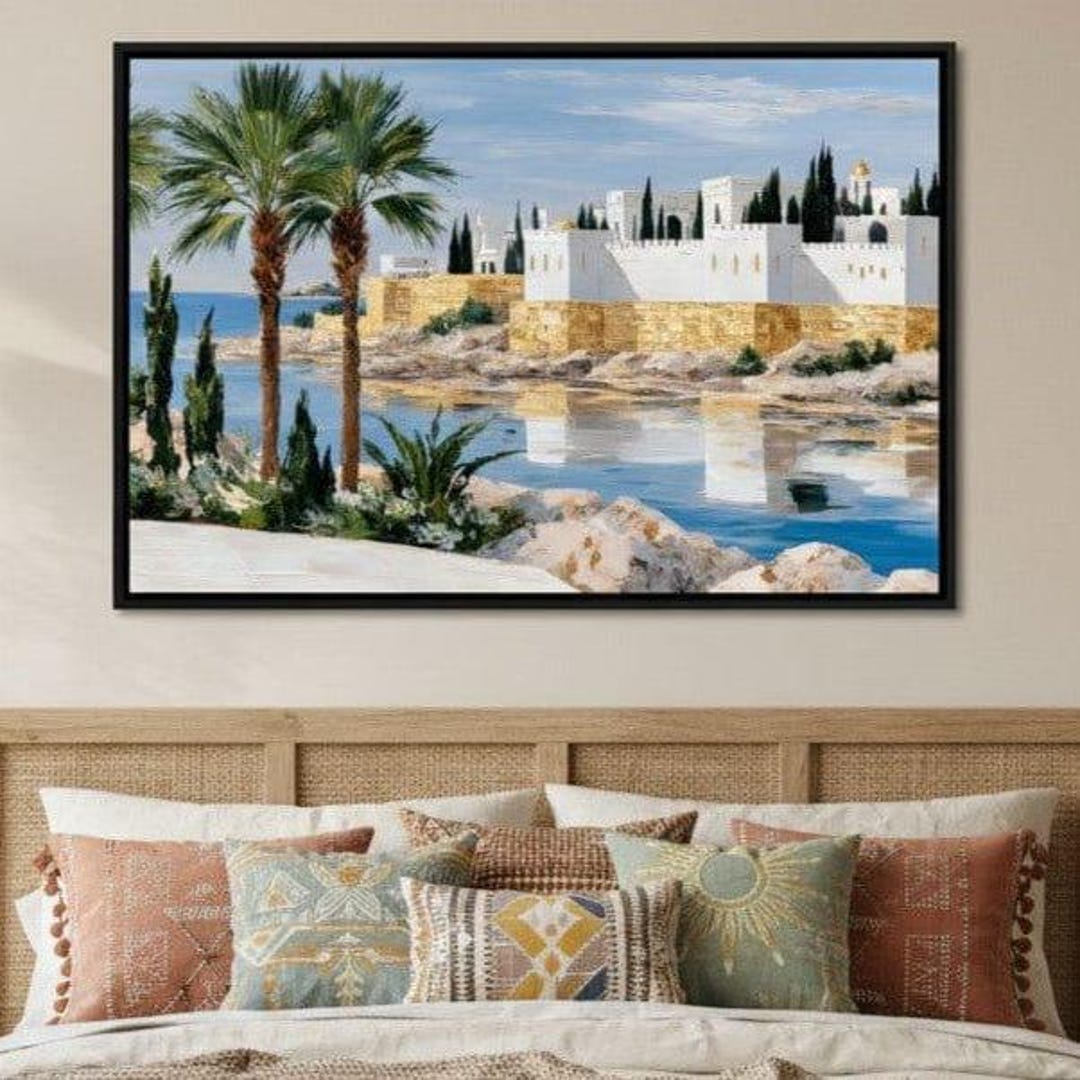 Mediterranean Seaside Citadel: Coastal Home Decor | Island Landscape ...
