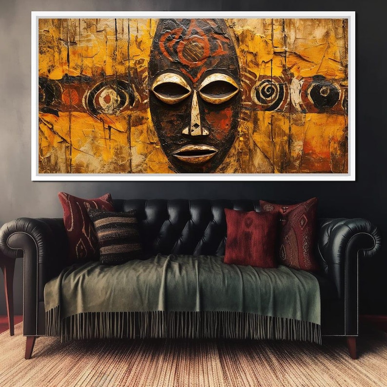 Tribal Mask 11 - Sakeem Gibbs: African Art | Mask Wall Art | Vibrant ...