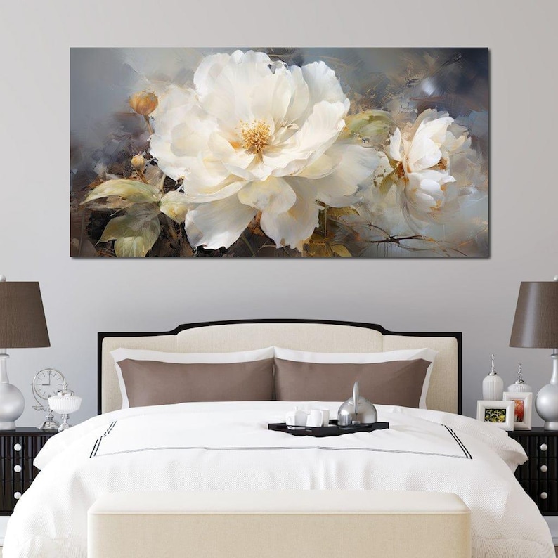 Ethereal Peony Essences: Floral Wall Art | Elegant Decor | Botanical ...
