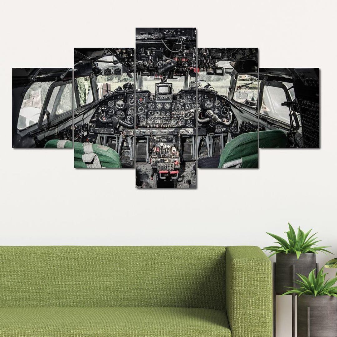 Airplane Cockpit | Cockpit Art | Aircraft Interior | Aviation Decor ...
