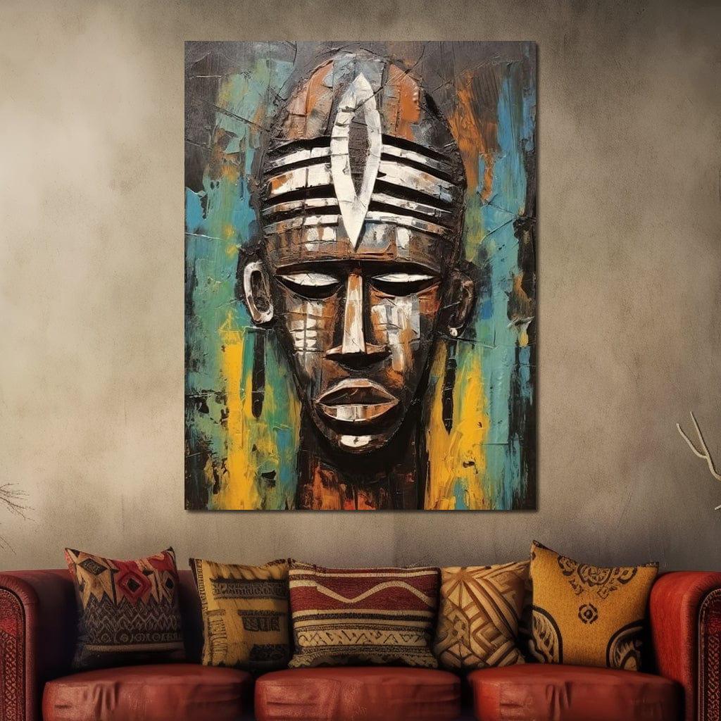 Tribal Mask 18 - Sakeem Gibbs | African Wall Art | Handpainted Tribal ...