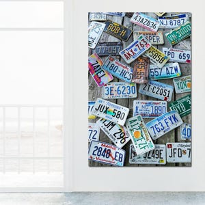 License Plates: Colorful Travel Theme Wall Decor | Unique Home Decor ...
