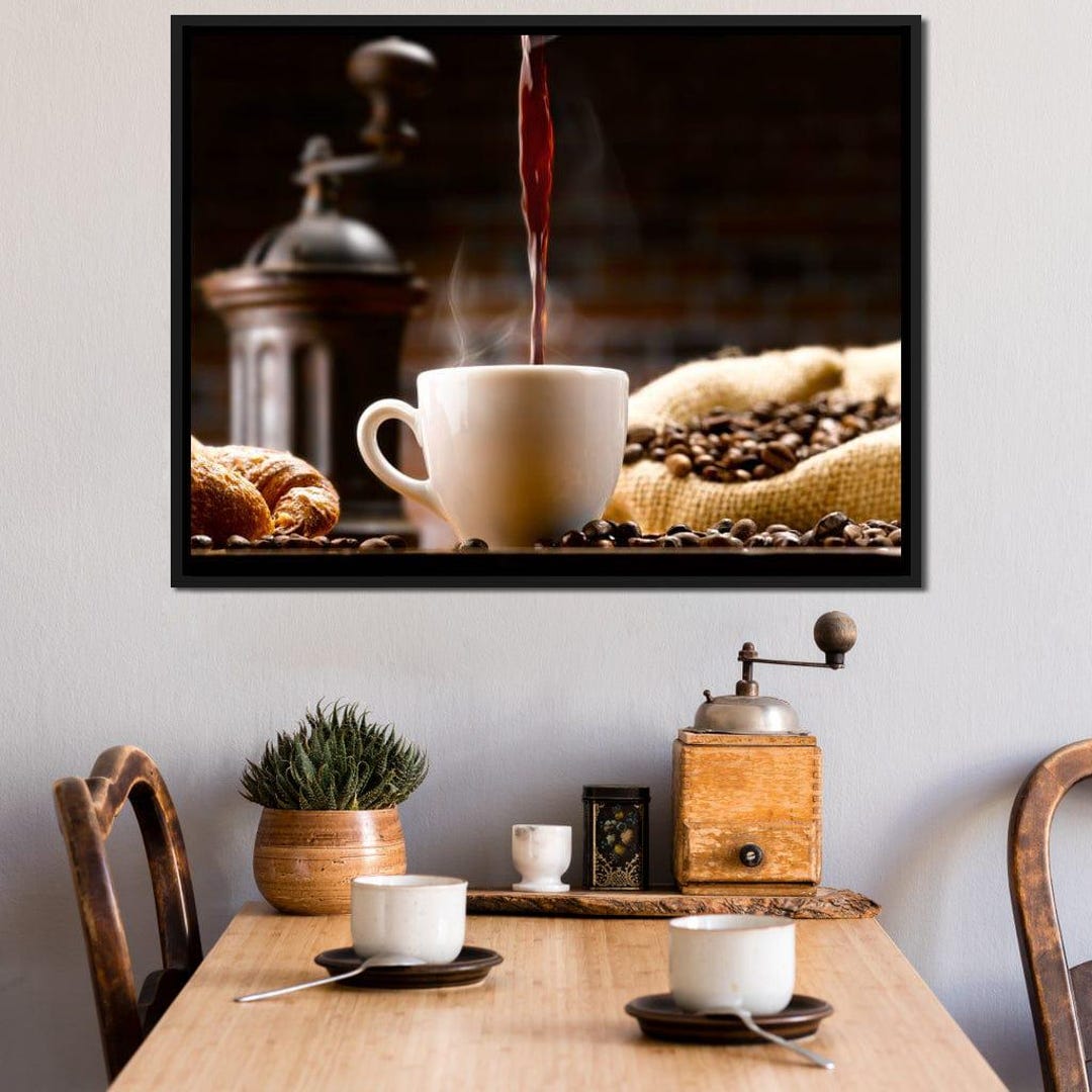 Brewed Coffee: Cozy Kitchen Decor | Coffee Lover Wall Art | Rustic ...