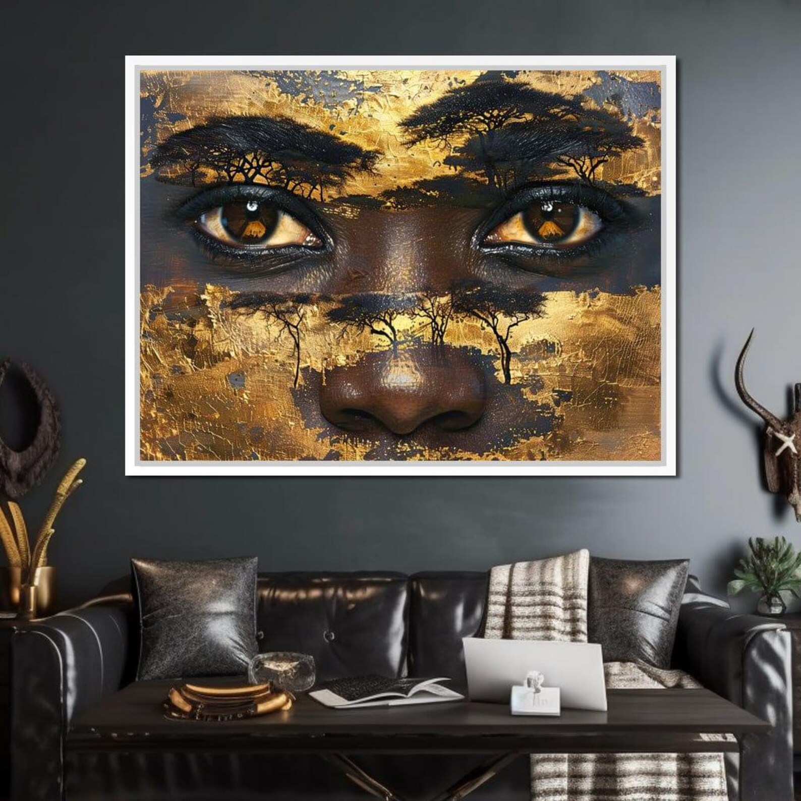 Golden Gaze of Nature - Sakeem Gibbs: Eye Portrait | African Art ...