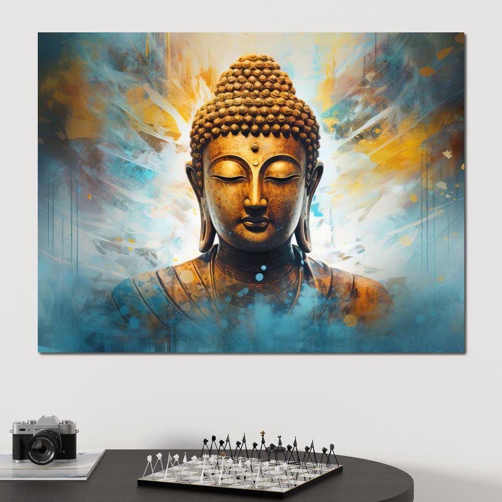 Buddha's Mystical Mural: Tranquil Home Decor | Zen Wall Art ...