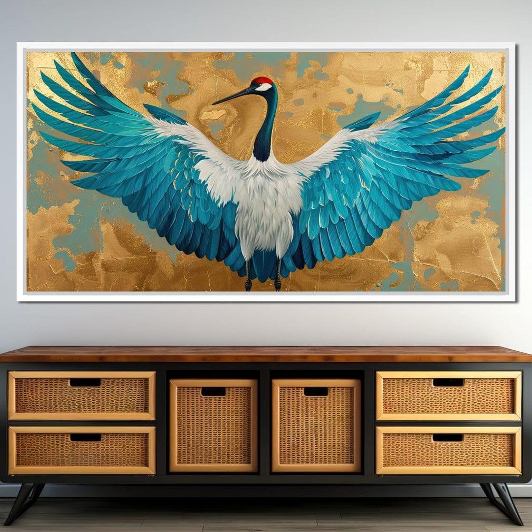 Radiant Dawn Flight Fantasy: Bird Wall Art Elegant Home Decor Azure ...