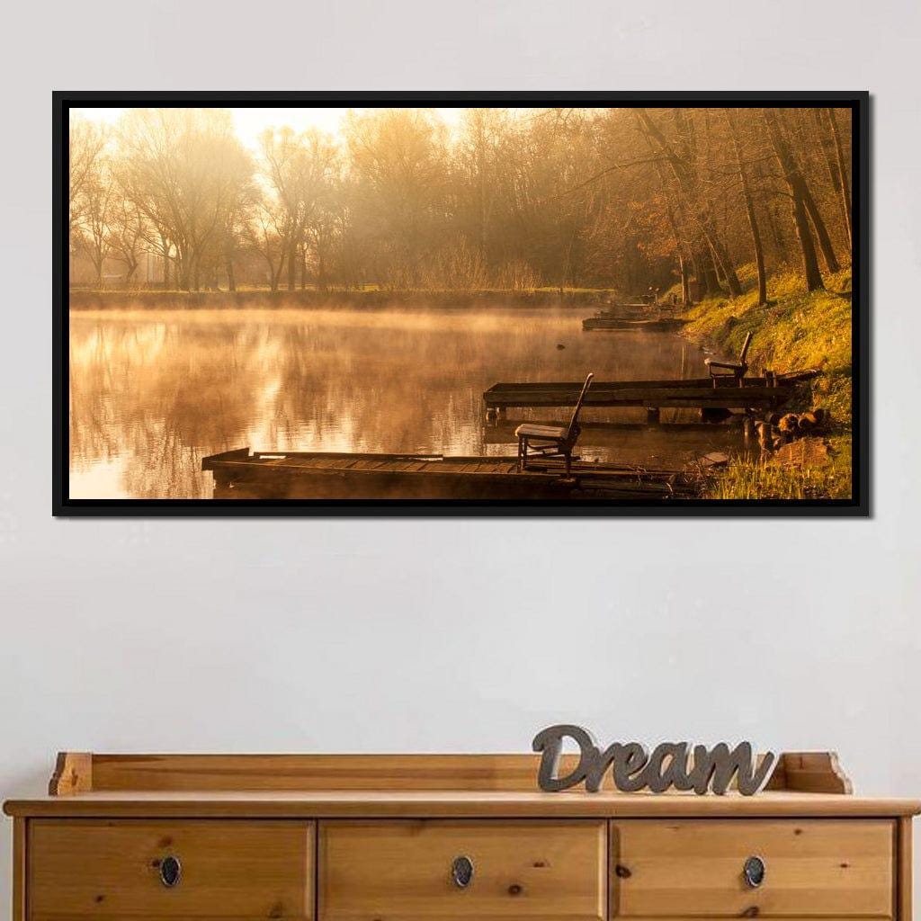 Relaxing Lake: Serene Home Decor | Waterfront Nature Art | Tranquil ...
