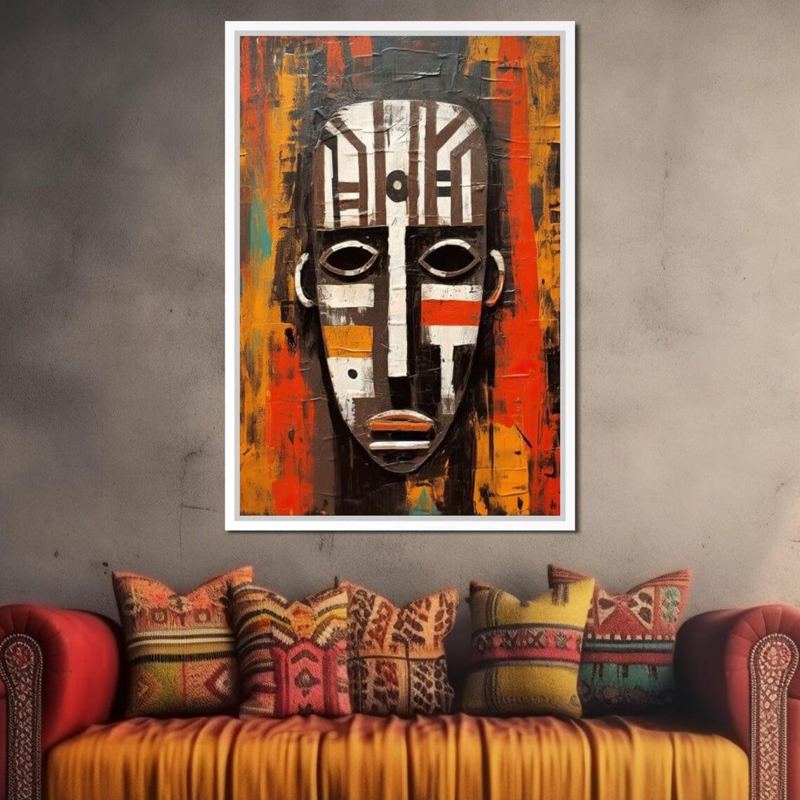 Tribal Mask 13 - Sakeem Gibbs: African Wall Art | Cultural Decor | Bold ...