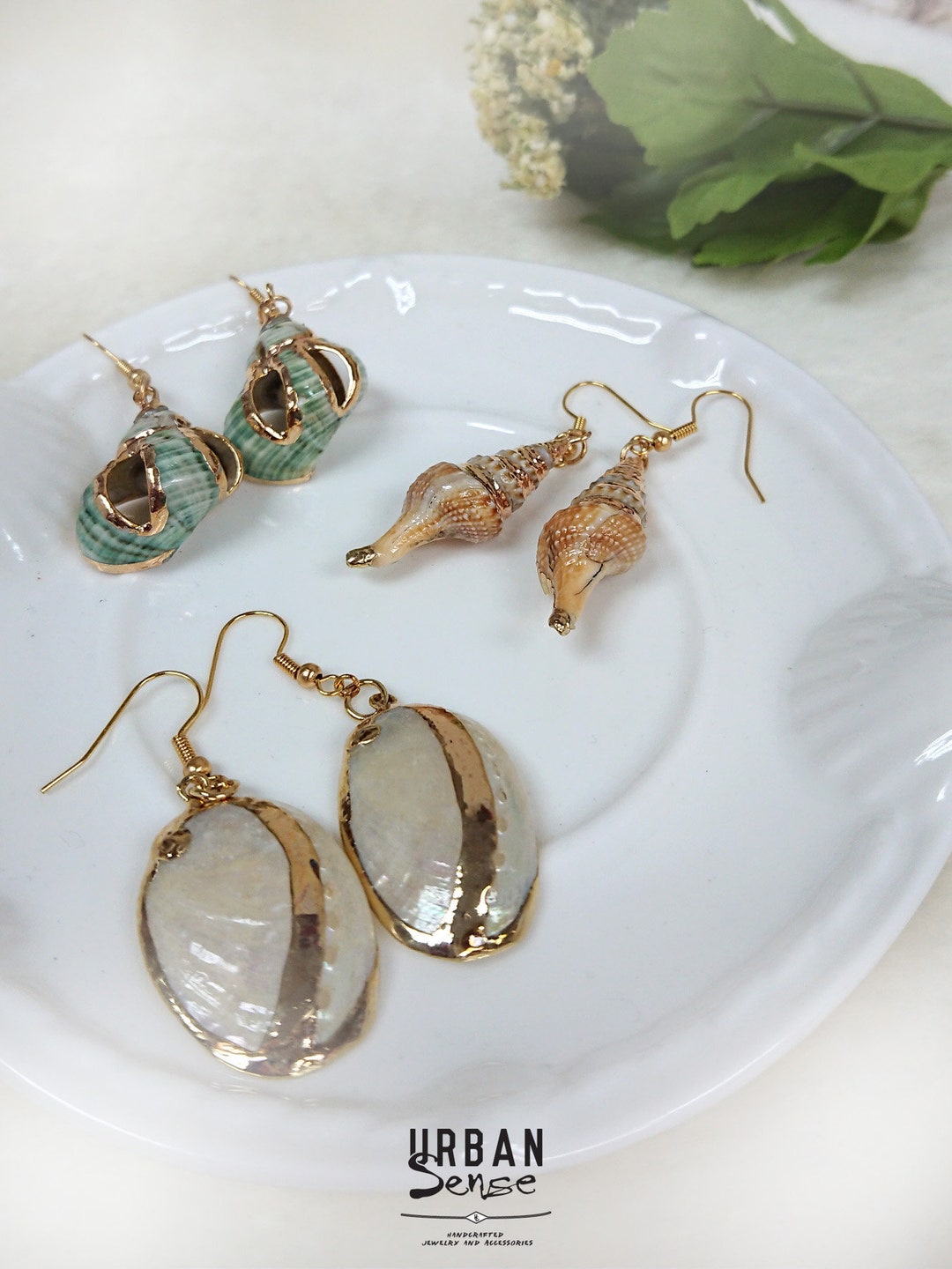 Shell Earring, Simple Earrings, Statement Earring, Fashionable Earring ...