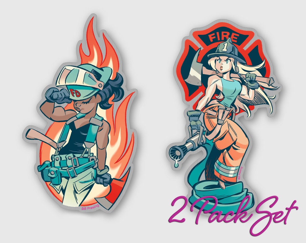 Firefighter Pin Up Girl Tattoos