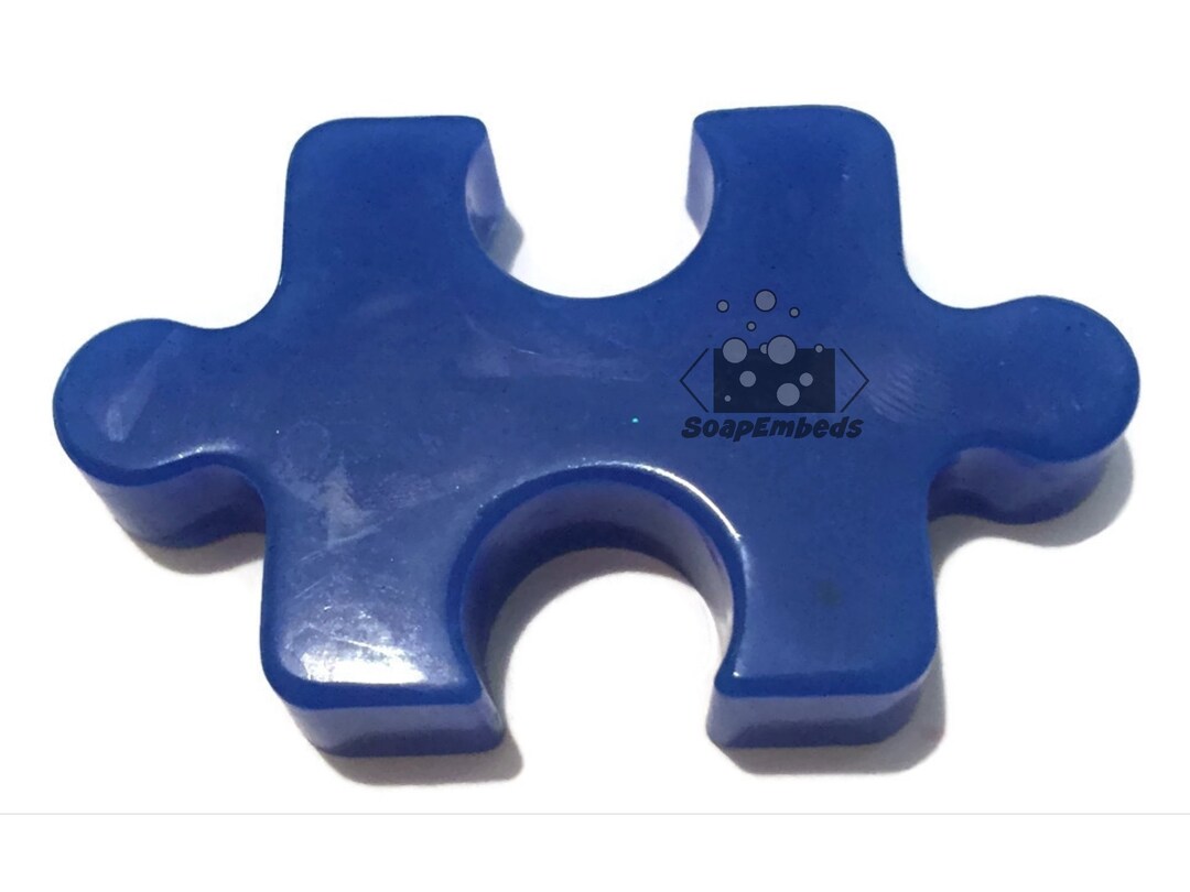 Puzzle Piece Soap Embed - Unscented Soap Favor - Etsy