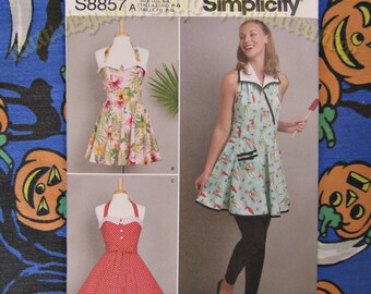 Simplicity 8827 Vintage Style Apron Sewing Pattern Adult Sizes | Etsy