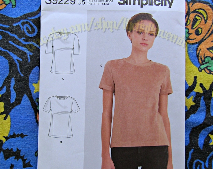 Simplicity 9229 Knit Top Sewing Pattern Sizes 16-24 S9229 - Etsy