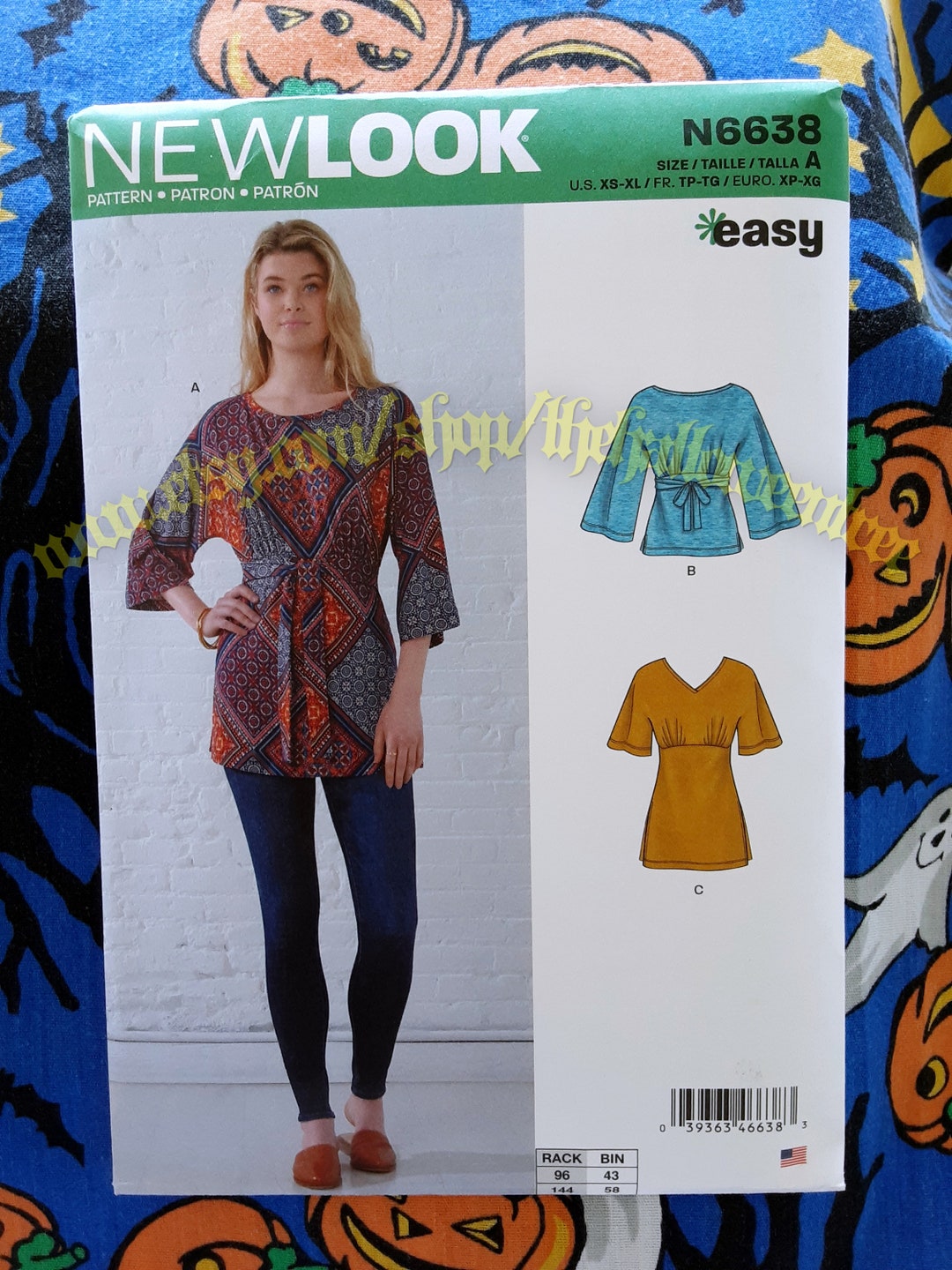 New Look 6638 Blouse Top Boho Farmhouse Summer Blouse Sewing Pattern - Etsy