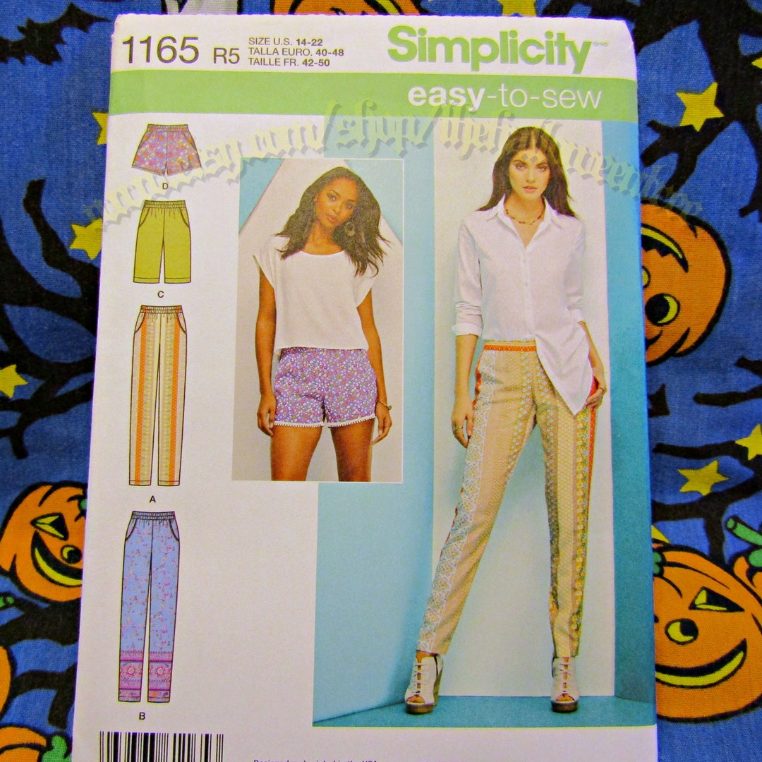 Simplicity 1165 Pull on Pants and Shorts Various Lengths Sewing Pattern ...