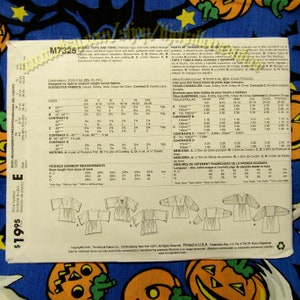 Mccalls 7325 Boho Tunic Top Blouse Dress SEWING PATTERN Sizes XS-M 4-14 ...