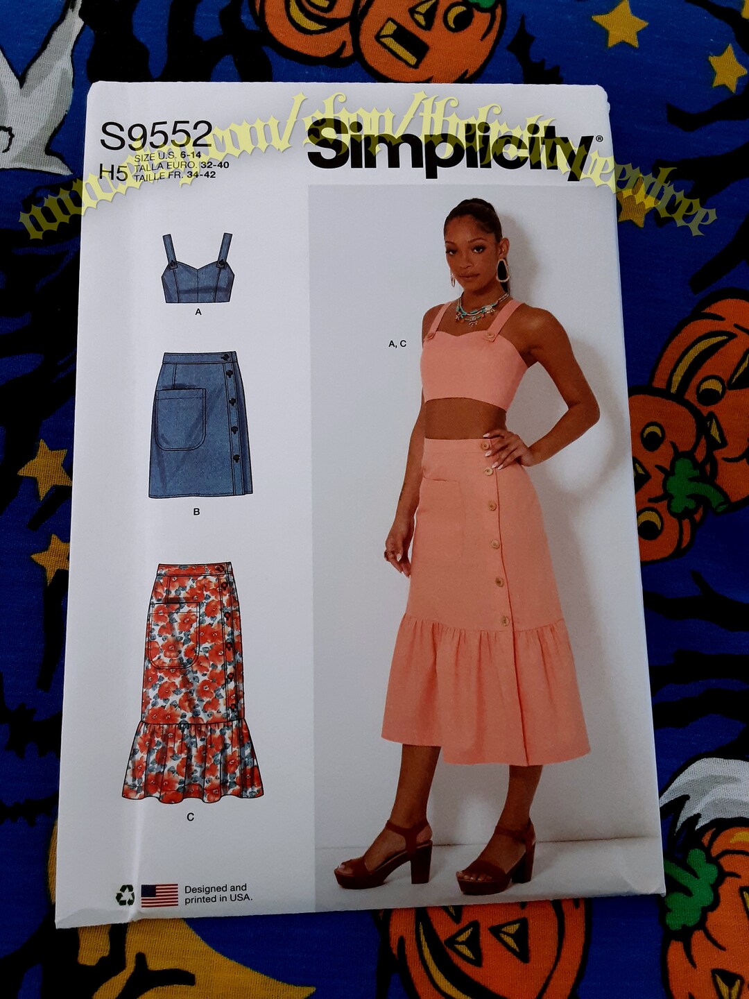 Simplicity 9552 R11457 Tops and Skirts Separates Sewing Pattern Sizes 6 ...