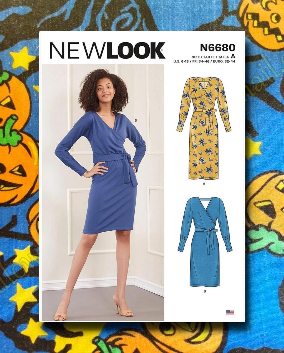 New Look 6680 Wrap Dress Sewing Pattern Sizes 6-18 N6680 - Etsy
