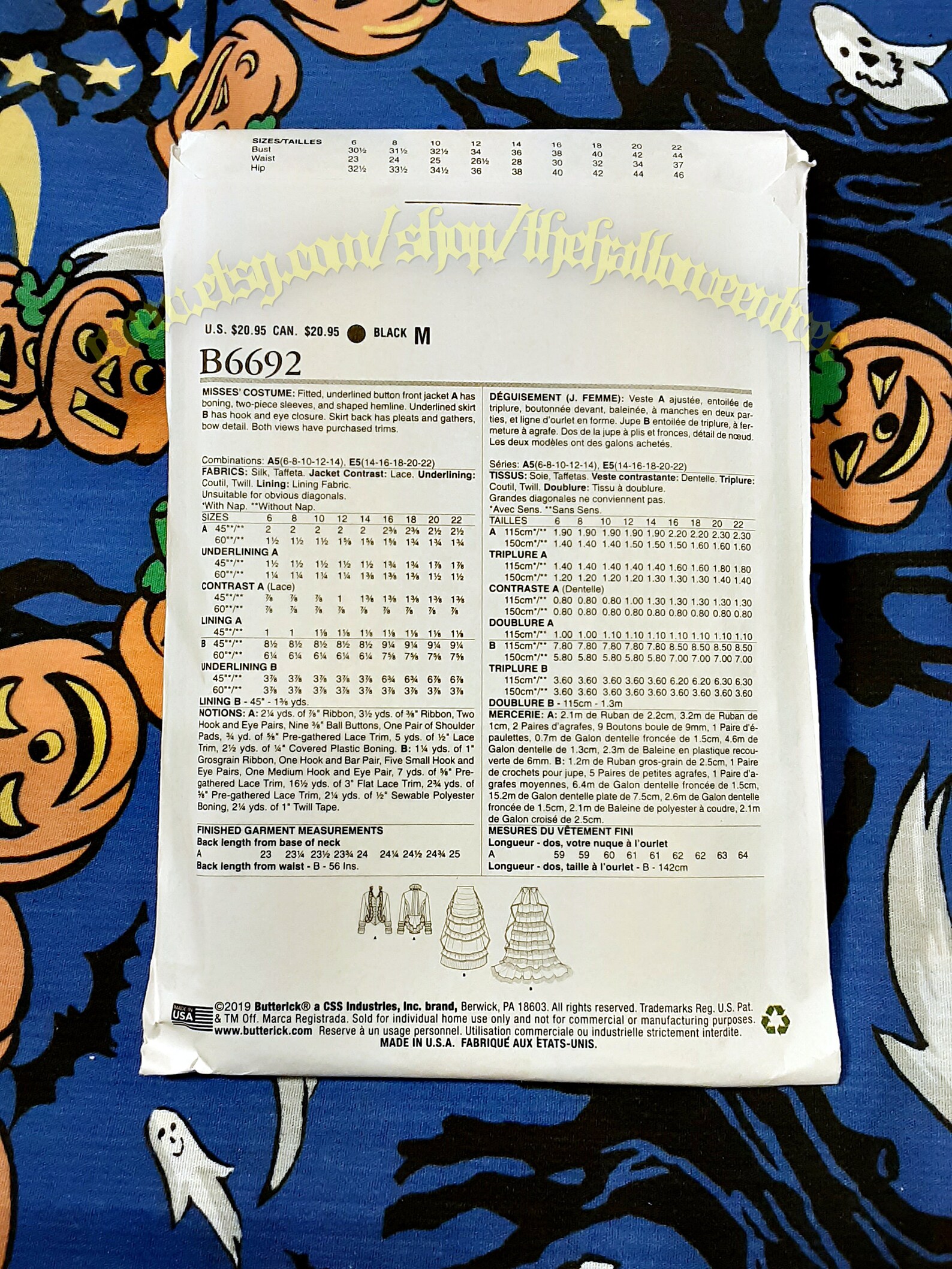 Butterick 6692 Victorian Edwardian Dress Gown Sewing Pattern | Etsy