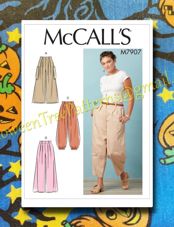 Retro Pants Pattern McCall's Women's Bell Bottom Pants Sewing Pattern ...