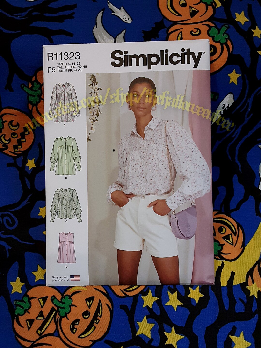 Simplicity 9467 R11323 Boho Blouse Top Sewing Pattern Sizes 14-22 S9467 ...