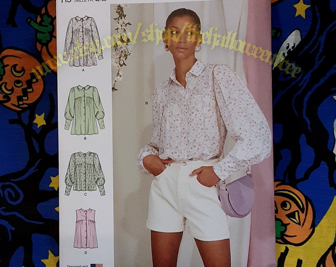 Simplicity 9467 R11323 Boho Blouse Top Sewing Pattern Sizes 14-22 S9467 ...
