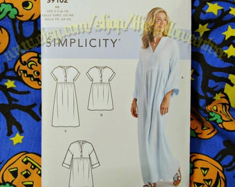 Simplicity 9102 UNCUT Pattern for Caftan and Tunic Sizes 6-14 - Etsy
