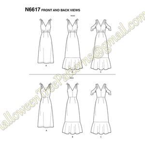 New Look 6617 Dress Sewing Pattern Sizes 10-22 N6617 - Etsy