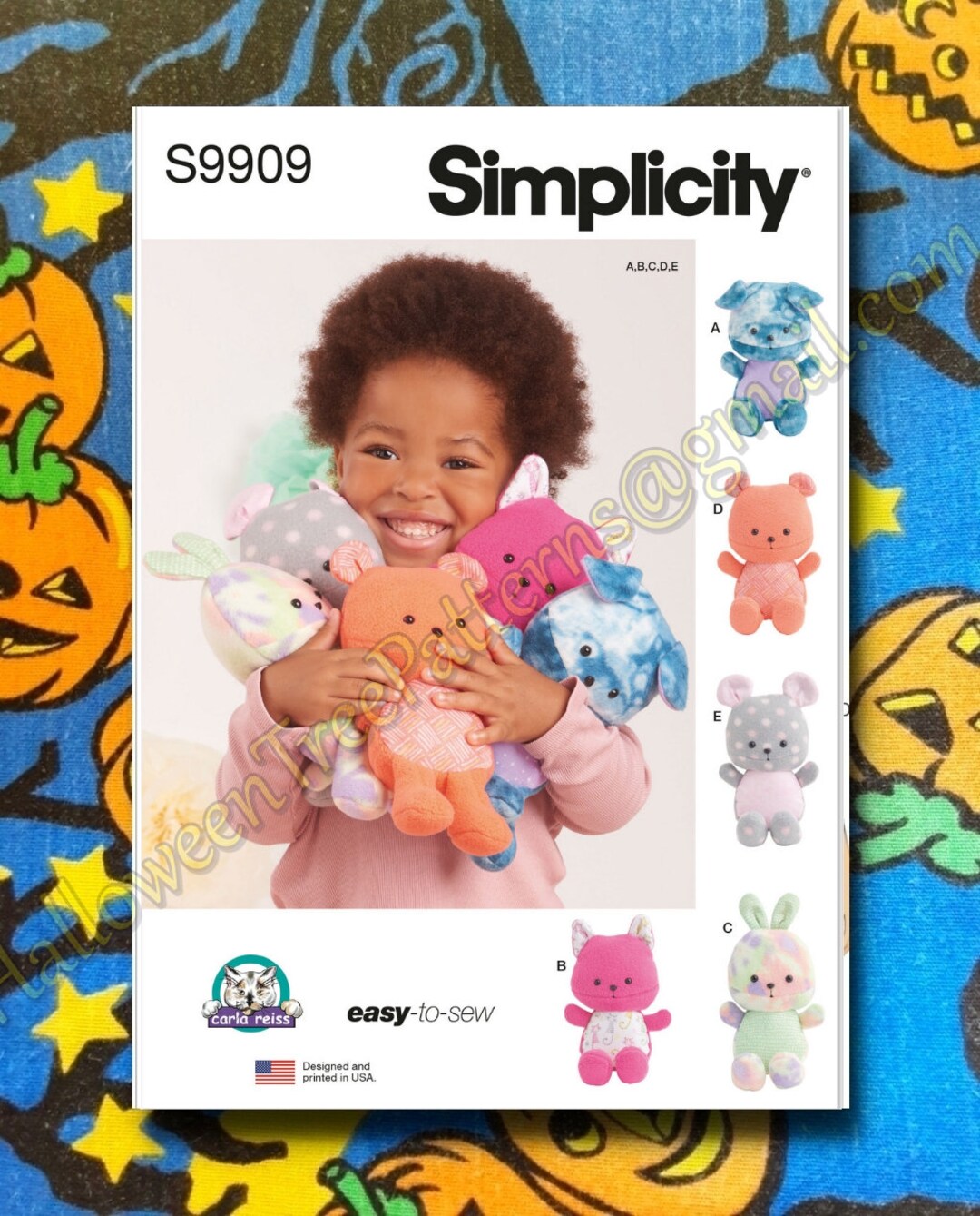 Simplicity 9909 Plushies Stuffed Animal Simple Sewing Patterns Kitten ...