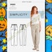 Mccalls 8098 Sewing Pattern Flare Ruffle Boho Bubble Pants Hippie ...
