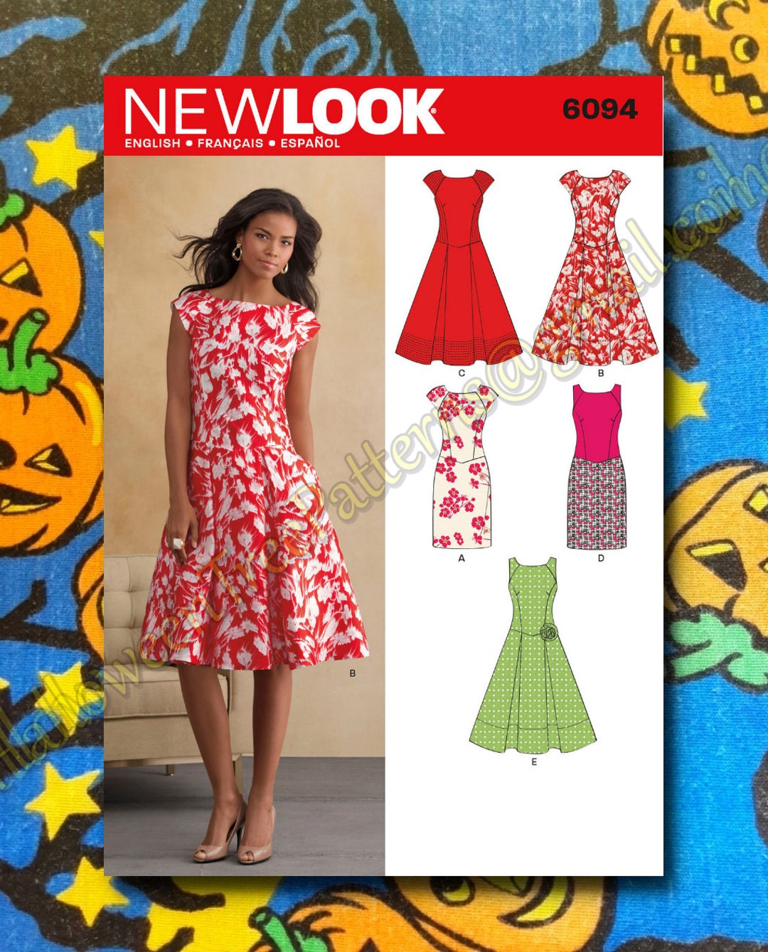 New Look 6094 Fitted Bodice Dresses Sewing Pattern Sizes 8-18 - Etsy