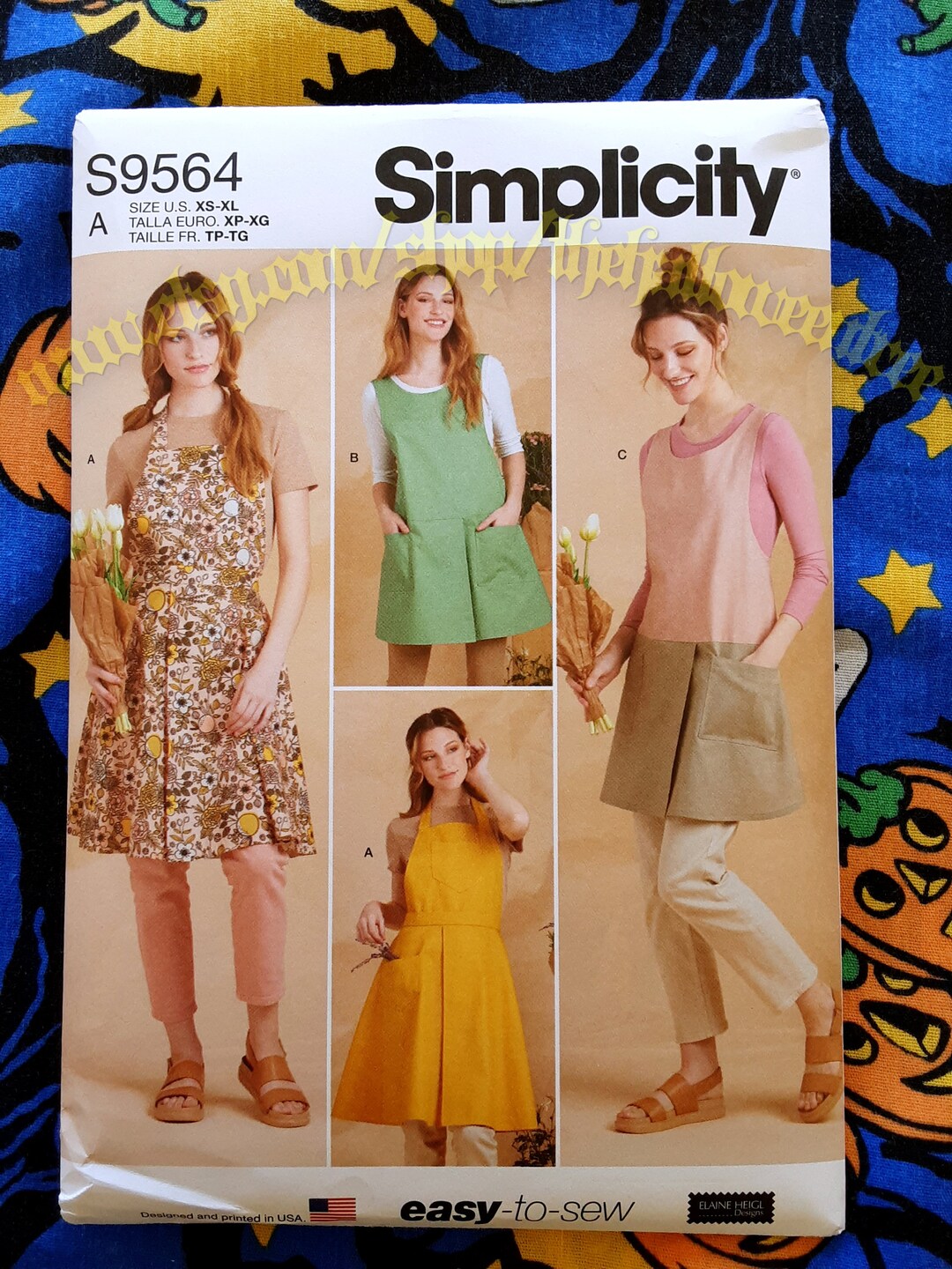 Simplicity S9564 Apron Dress Smock Sewing Pattern Sizes XS-XL 9564 - Etsy
