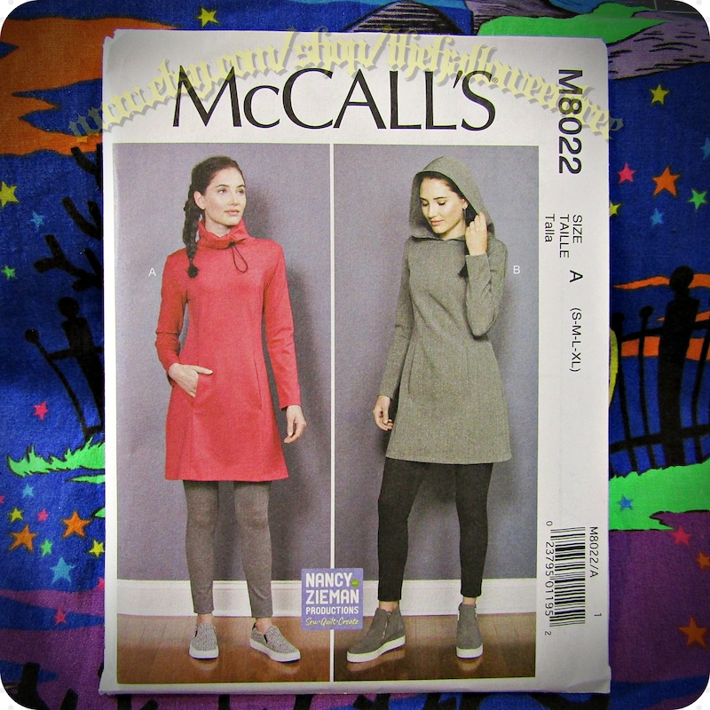 Hoodie Dress Pattern - Etsy