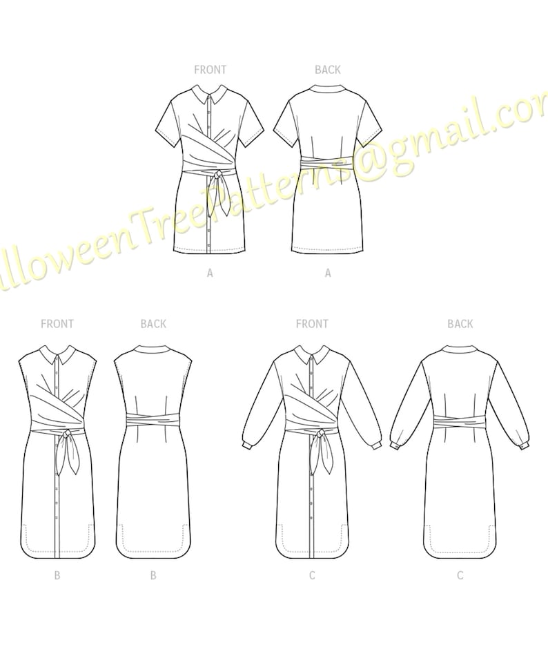 Mccalls 8286 Shirt Dress 18-24 Sewing Pattern M8286 18-24 Rr - Etsy