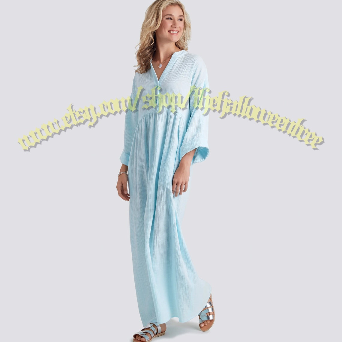 Simplicity 9102 Caftan Summer House Dress Sewing Pattern Sizes | Etsy