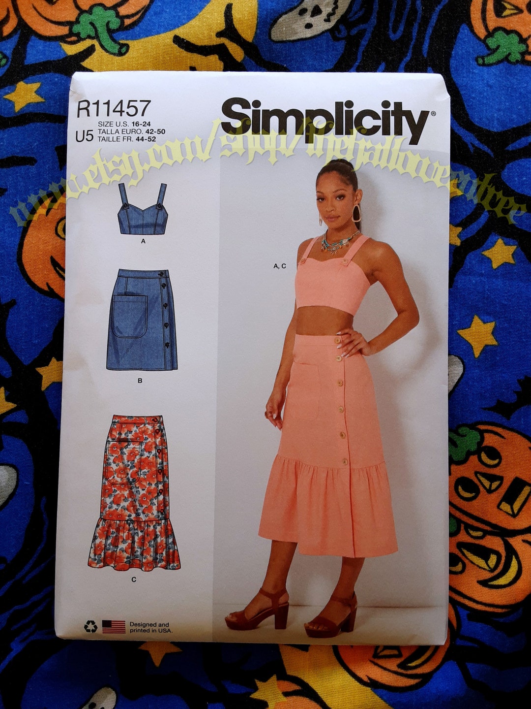 Simplicity 9552 R11457 Tops and Skirts Separates Sewing Pattern Sizes ...