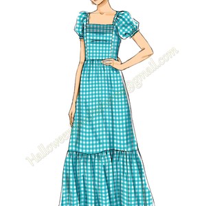 Butterick 6872 Dress Sewing Pattern Vintage Farmhouse Style, Sizes 16 ...