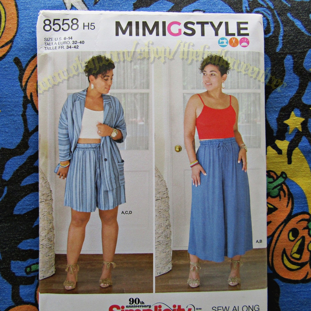 Simplicity Pattern 8558 Mimi G Style Tops Wide Leg Bottoms and Jackets ...