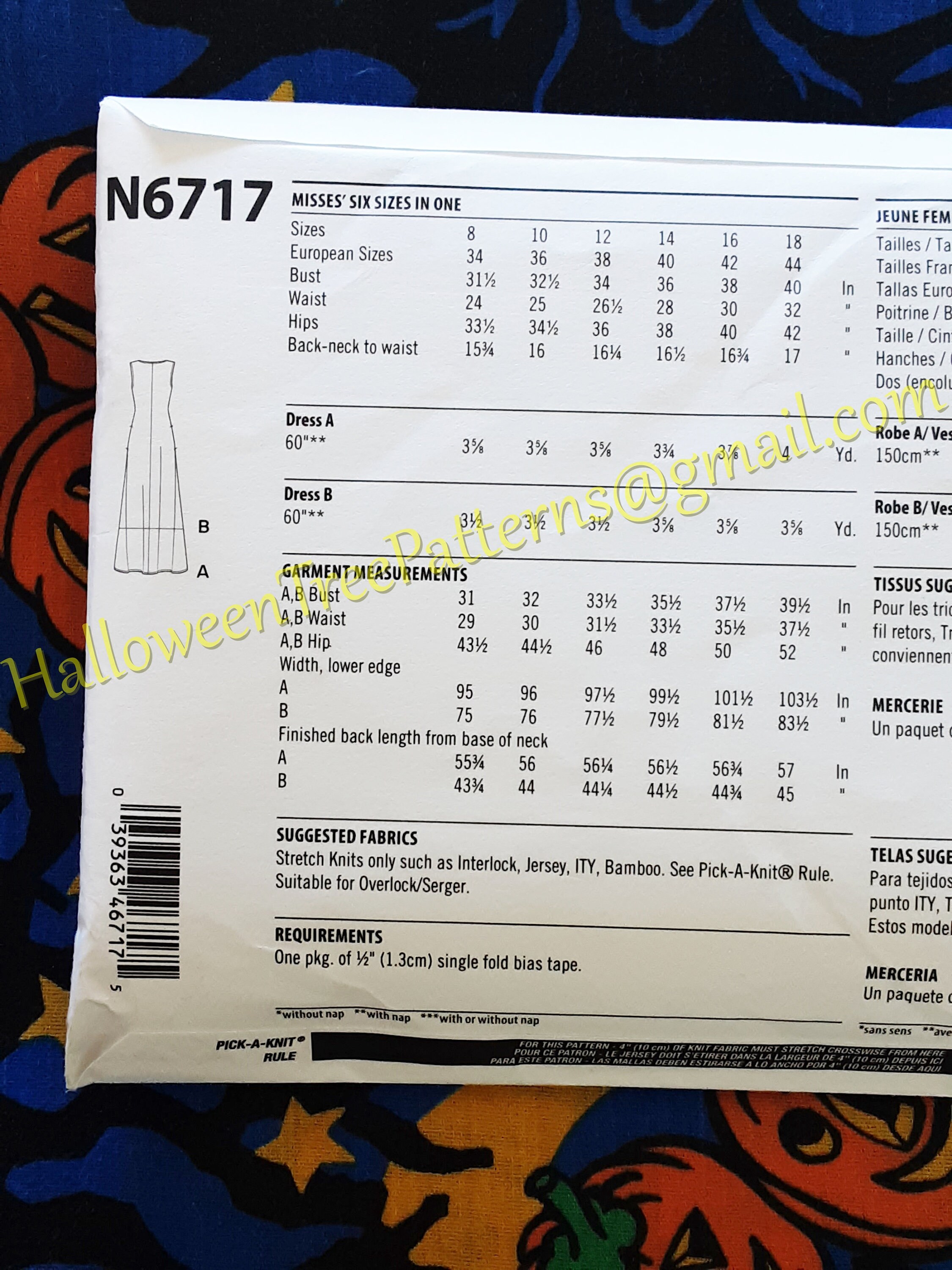 New Look 6717 Sizes 8-18 Knit Dress Sewing Pattern N6717 - Etsy