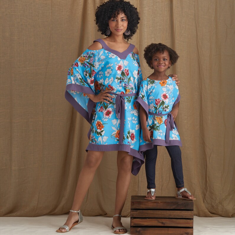 Simplicity 8937 Caftan Beach Wrap Dress Sewing Pattern - Etsy