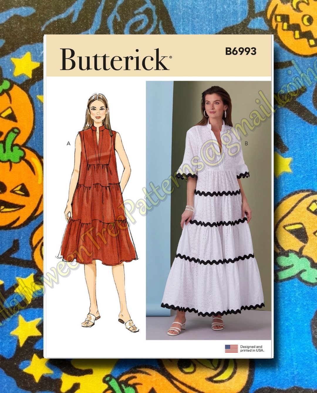 Butterick 6993 Dress Sewing Pattern Sizes 18-26 B6993 - Etsy