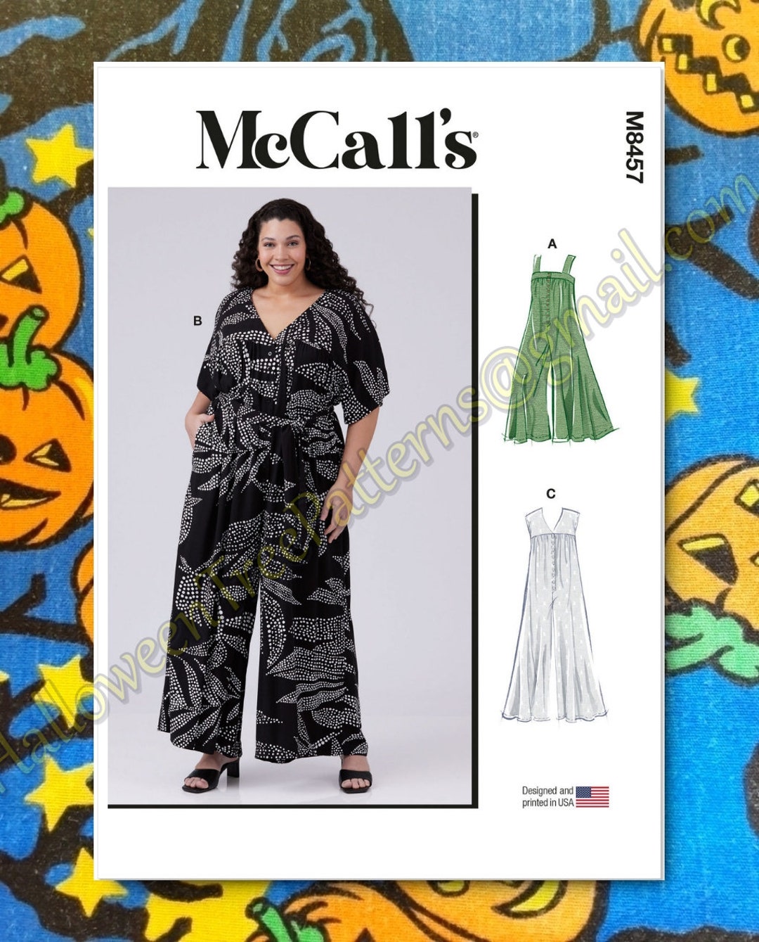 Mccalls 8165 14-22 Jumpsuit Romper Dresses Sewing Pattern New UNCUT ...