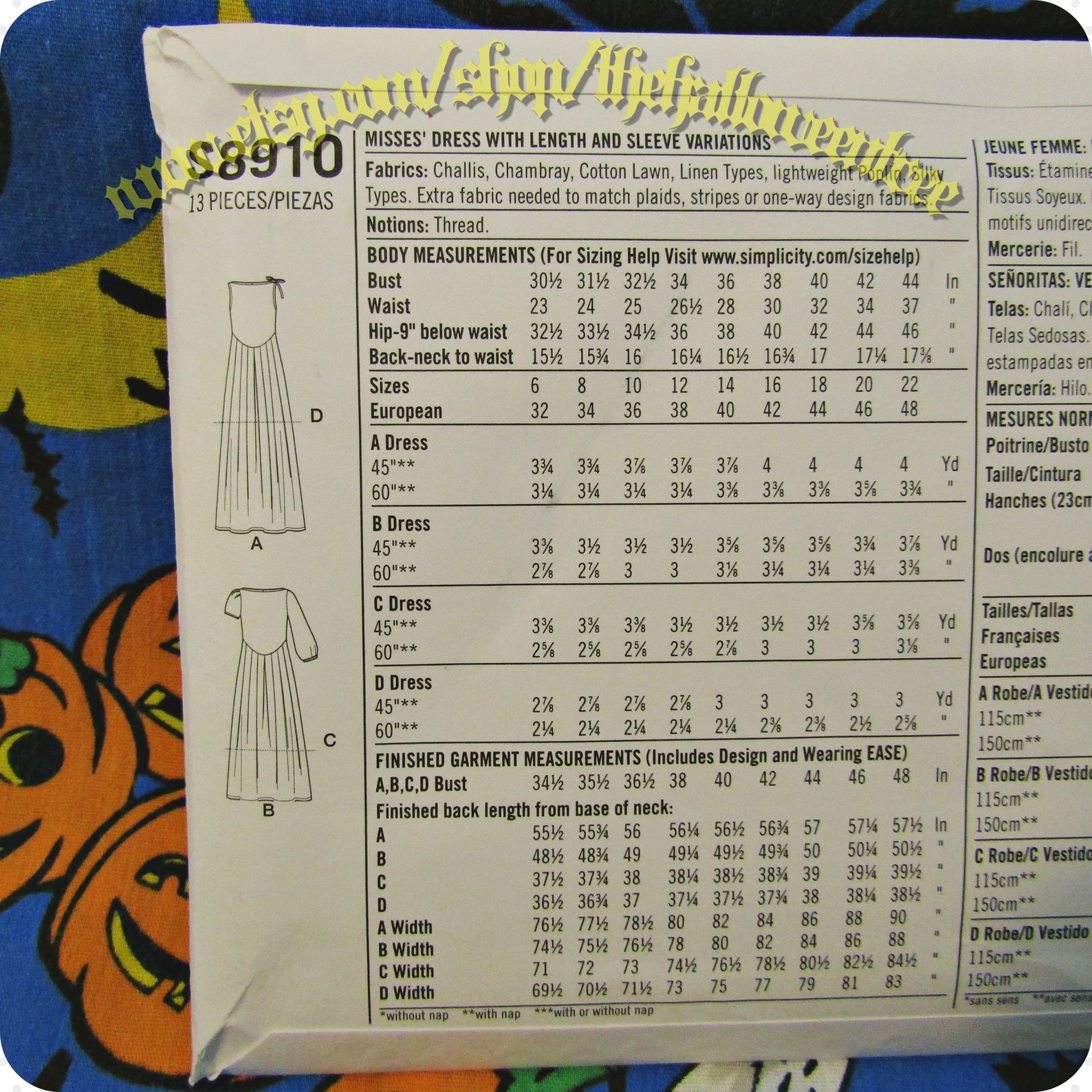 Simplicity 8910 6-14 Classic Dress Versatile SEWING PATTERN | Etsy