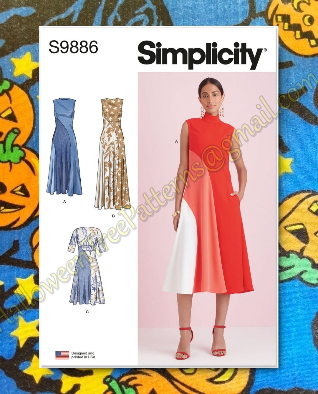 Simplicity 9886 Fitted Dress Sewing Pattern Sizes 4-12 S9886 - Etsy