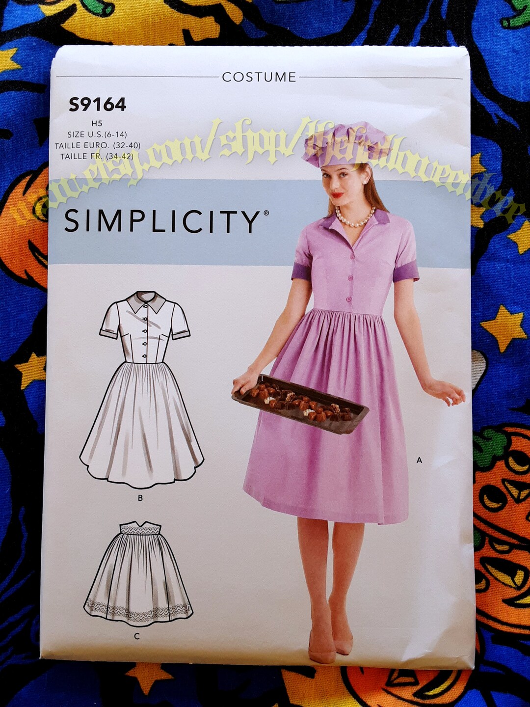 Simplicity 9164 Costume Dress Bakers Hat Sewing Pattern Sizes 6-14 ...