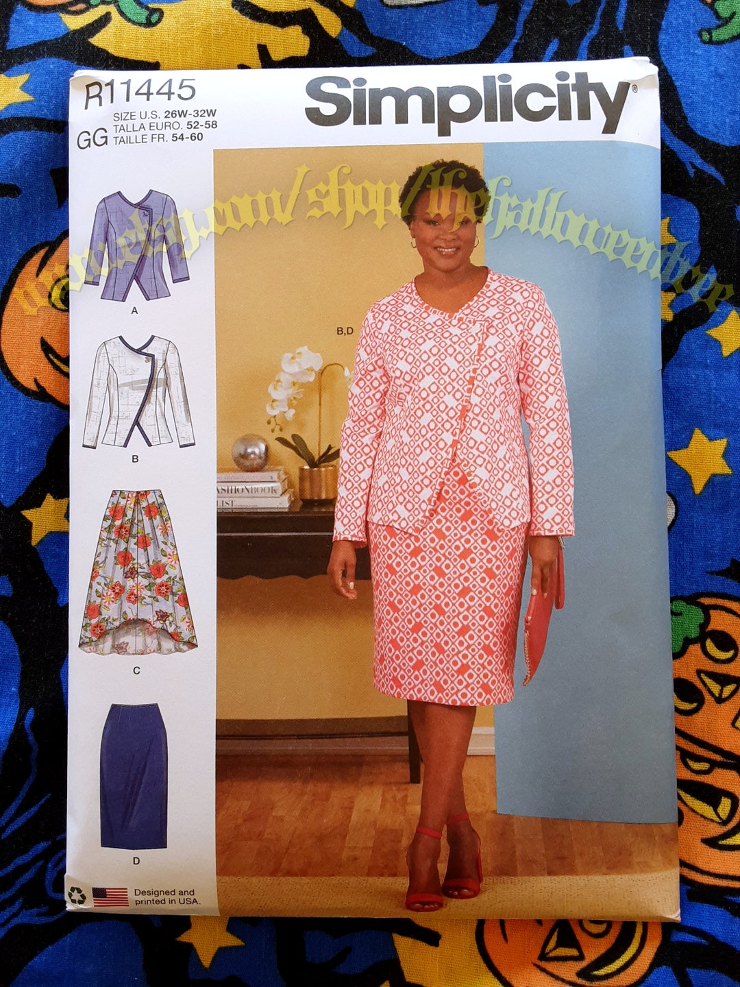 Simplicity 9553 R11445 Jacket and Skirt Sewing Pattern Sizes 26-32 ...