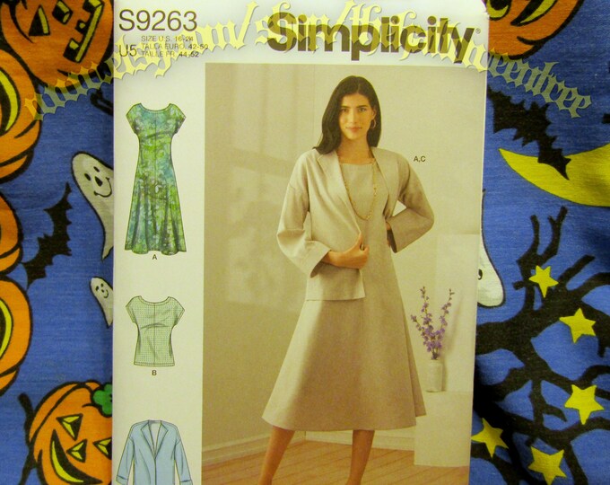 Simplicity 9263 Dress and Jacket Separates Sewing Pattern Includes ...