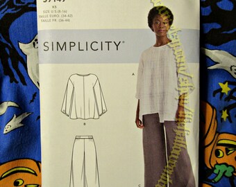 Simplicity 9149 Boho Blouse Top and Pants Sewing Pattern | Etsy